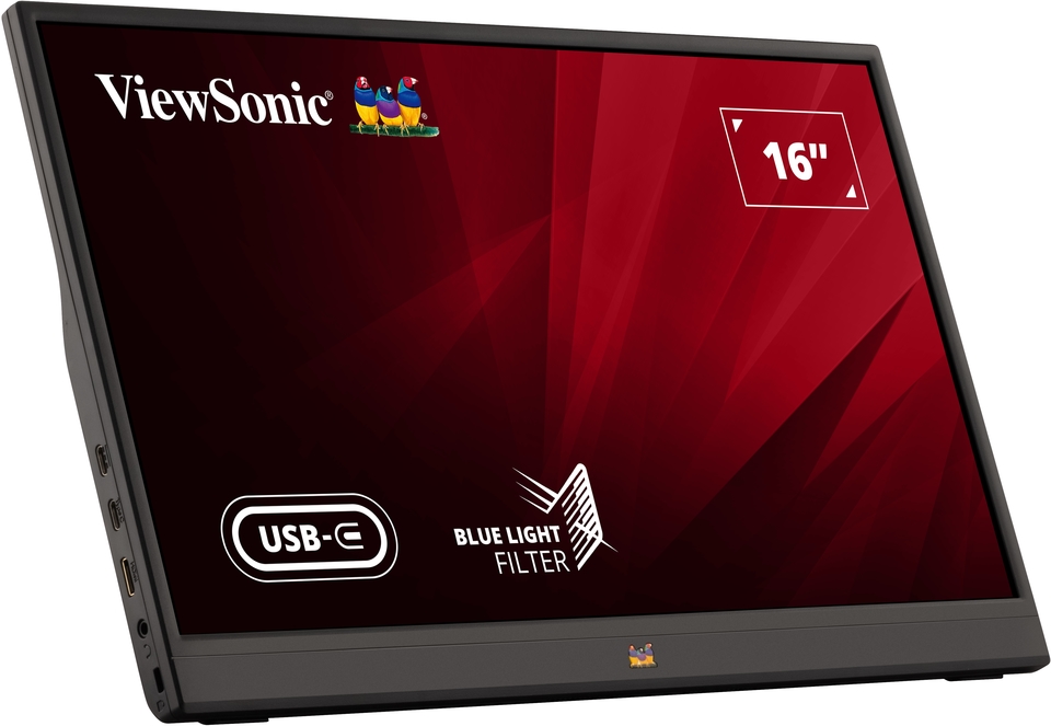 ViewSonic VA1655 Monitor Portátil Ligero USB-C de 16 pulgadas ...