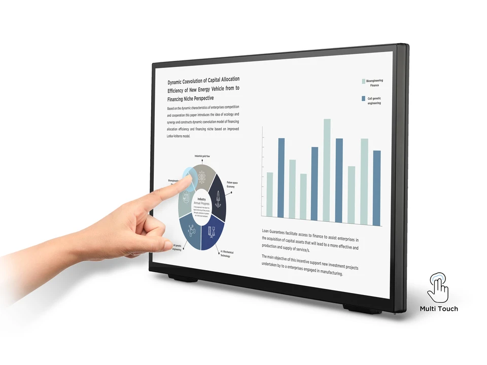 ViewSonic TD2465 24” Frameless Touch Monitor with 10 Points PCAP ...