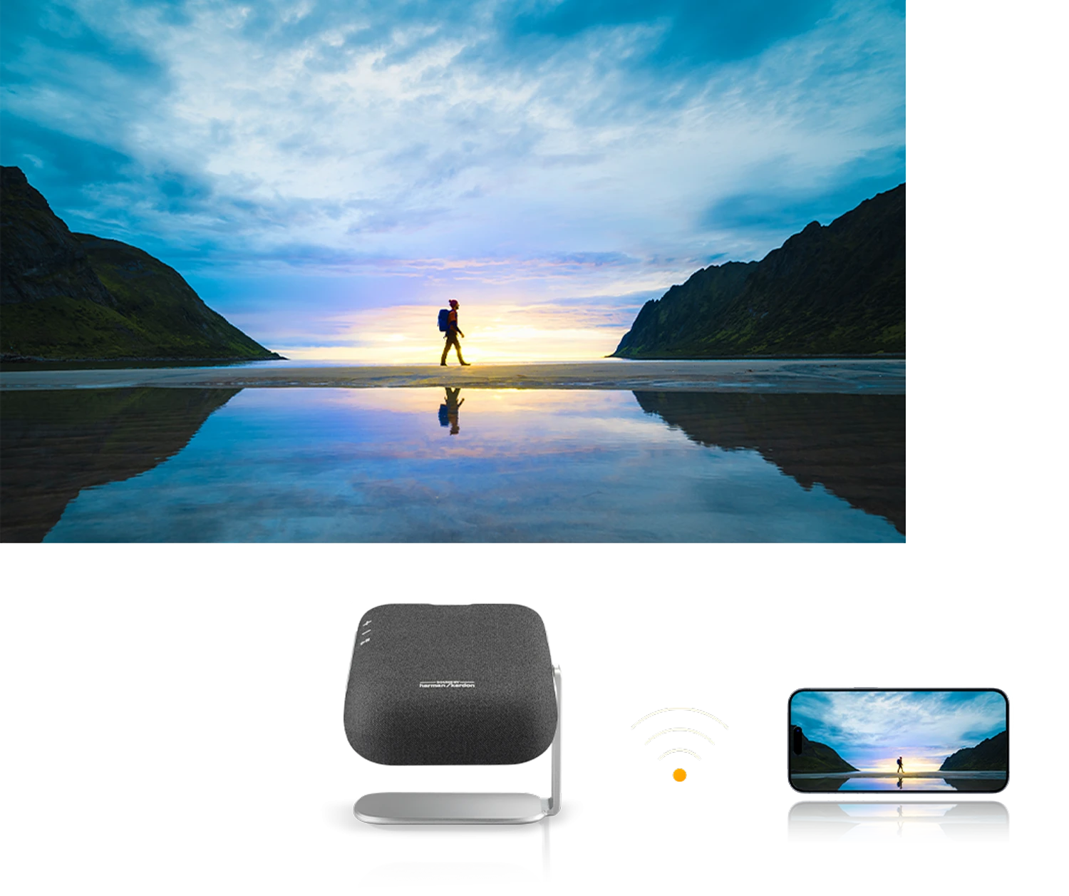 M1XG Smart LED Portable Projector with Harman Kardon Speakers ...
