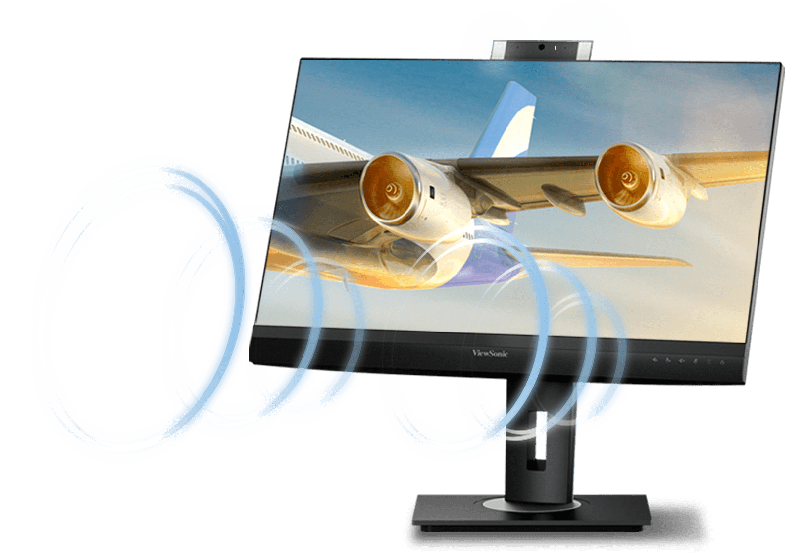 VG2756V-2K 27” QHD Webcam Docking Monitor with Built-in LED Fill Lights ...