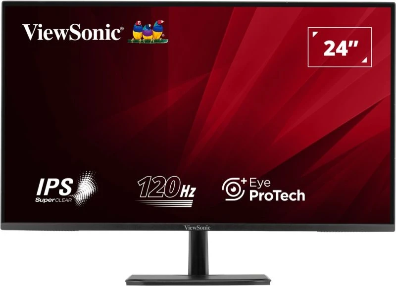 ViewSonic VA2456A-MHD 24” Full HD 120Hz Monitor with Built-in Speakers ...