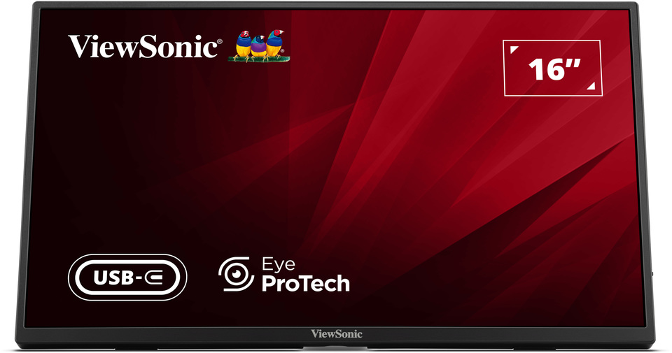 ViewSonic VA1650 16” USB-C Lightweight Portable Monitor - ViewSonic Global