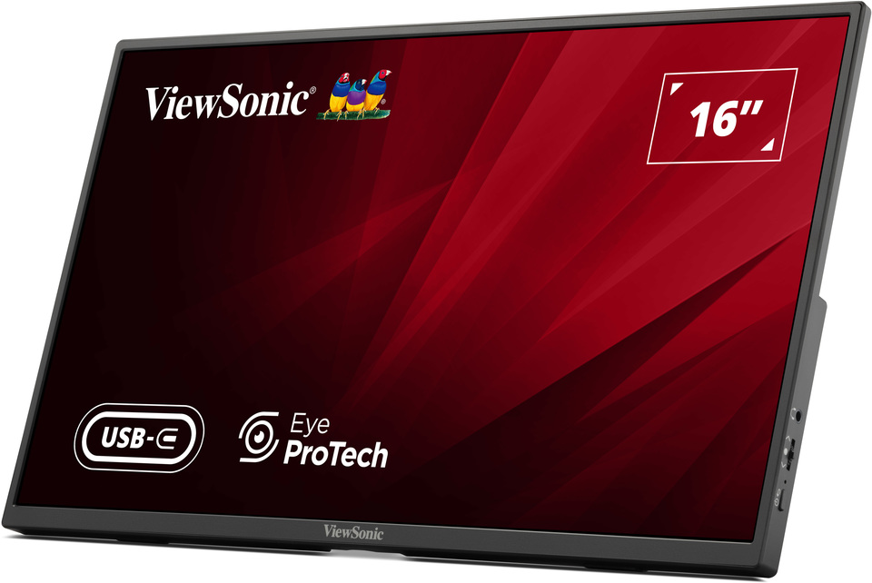 ViewSonic VA1650 16” USB-C Lightweight Portable Monitor - ViewSonic Global