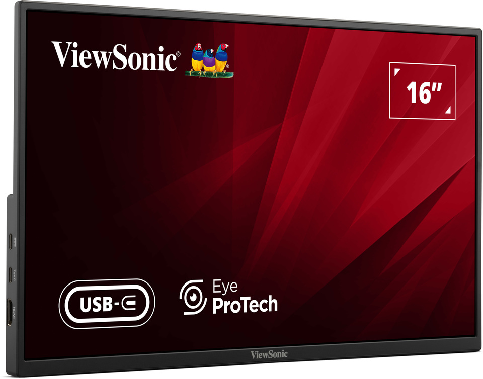 ViewSonic VA1650 16” USB-C Lightweight Portable Monitor - ViewSonic Global