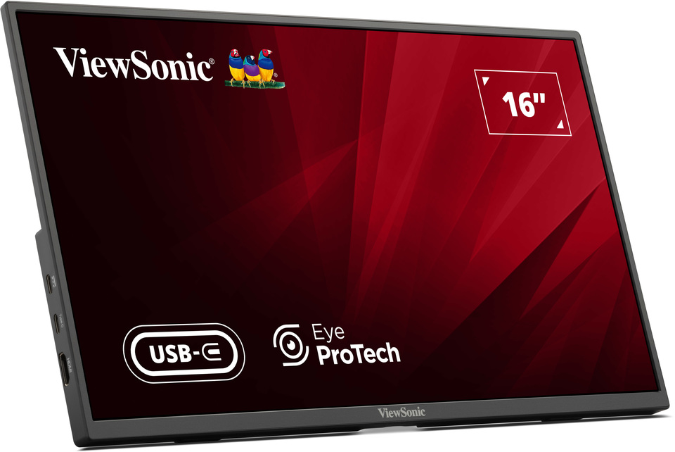 ViewSonic VA1650 16” USB-C Lightweight Portable Monitor - ViewSonic Global