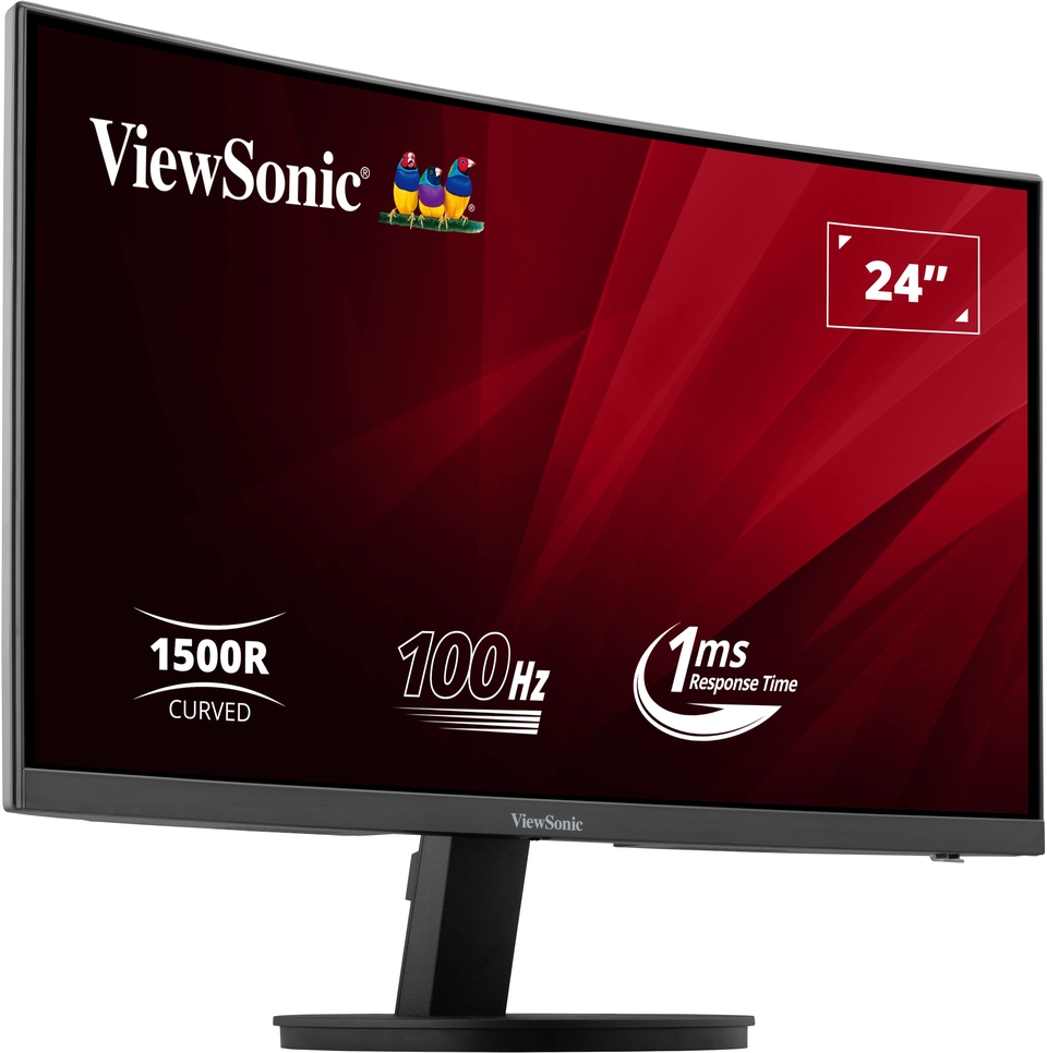 ViewSonic VA2416C 24” Full HD Curved Business Monitor with Built-in ...