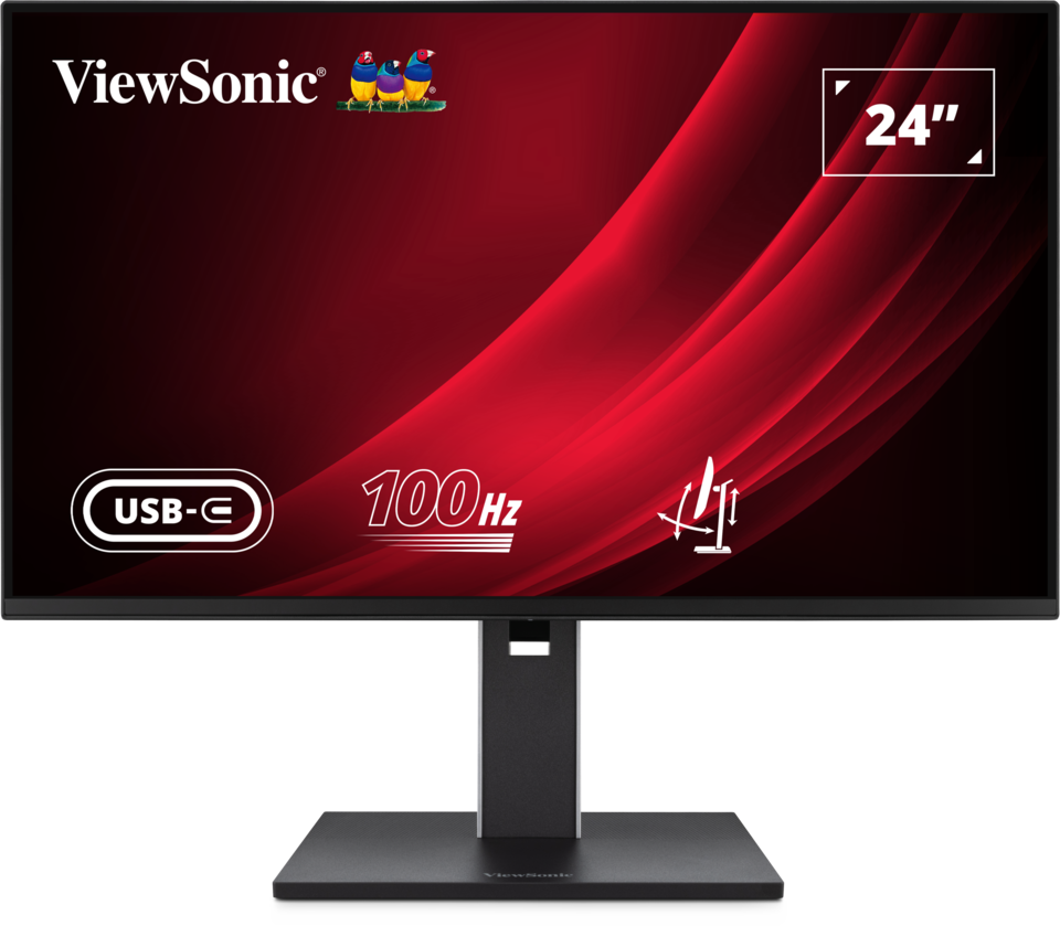ViewSonic VG2452 24” Full HD 100Hz USB-C Business Monitor with Built-in ...