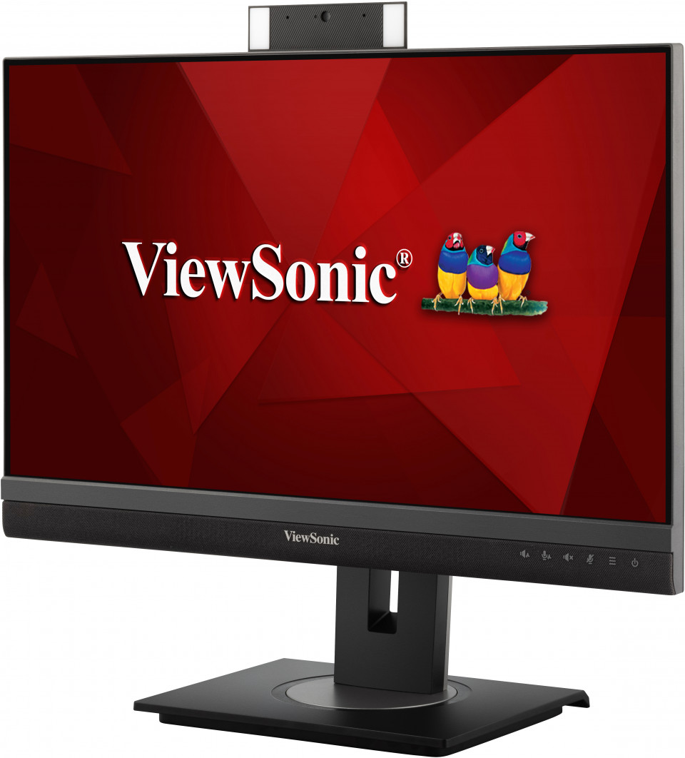 ViewSonic VG2456V 24” FHD Webcam Docking Monitor with Built-in LED Fill ...