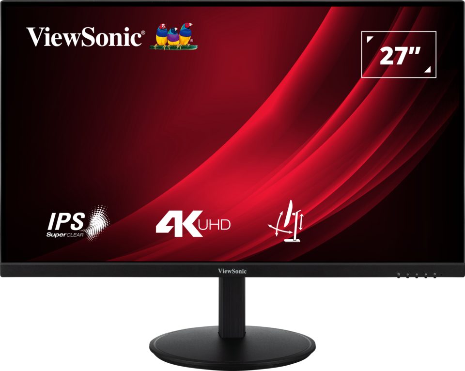 ViewSonic VG2708-4K 27” 4K UHD Ergonomic Monitor with HDR 10 and Dual ...