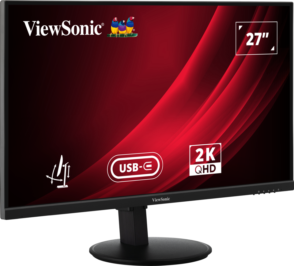 ViewSonic VG2709-2K-MHDU-2 27” QHD 100Hz USB-C Monitor with Dual ...