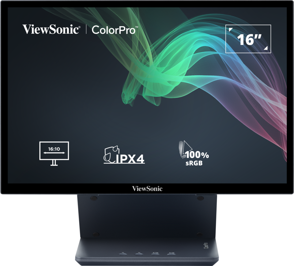 ViewSonic VP1656 16" Factory Calibrated Portable Monitor with 16:10 ...