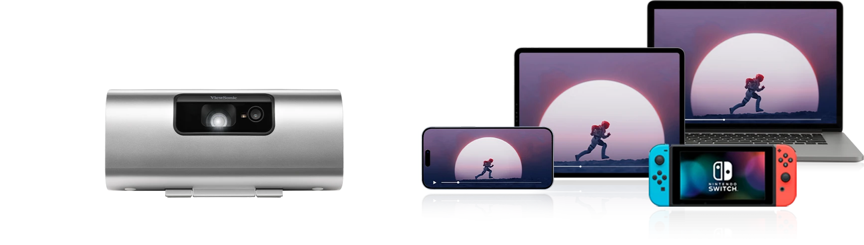 ViewSonic M10 Portable RGB Laser Smart Projector with Harman Kardon ...