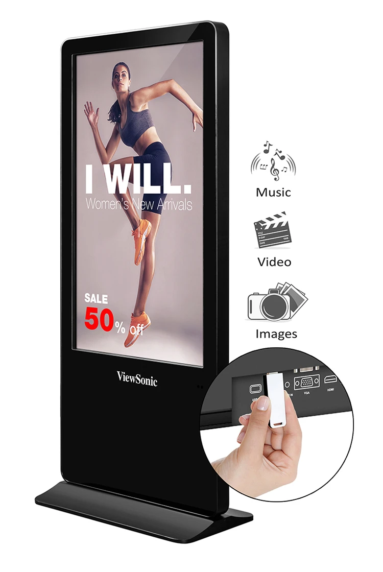 ViewSonic EP5520 55 inch All-in-one Digital ePoster - ViewSonic Nepal