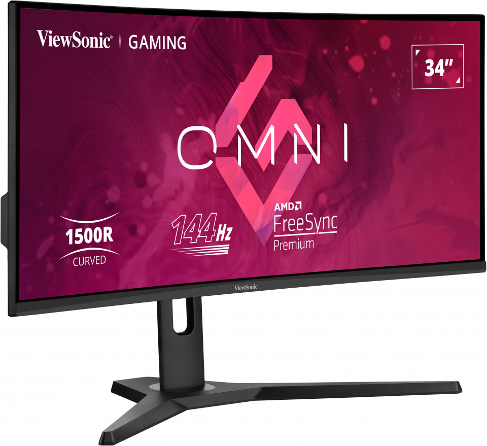 ViewSonic VX3418-2KPC 34” 144Hz Ultrawide Curved Gaming Monitor ...