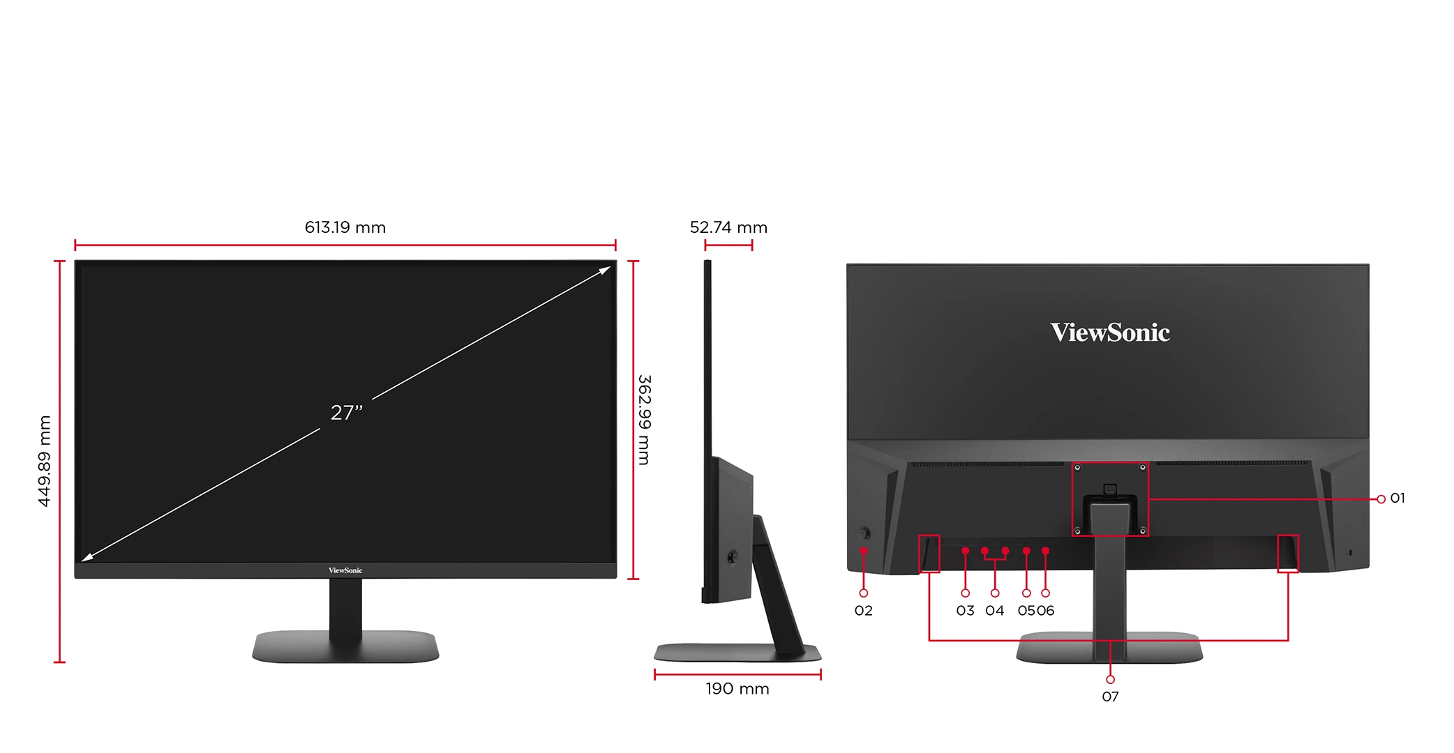 VA2708-2K-MHD 27 吋 2K QHD 顯示器（內建揚聲器) - ViewSonic 台灣