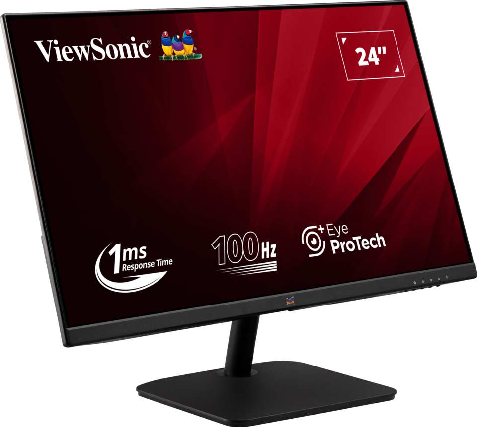 ViewSonic VA2432-mhd 24” IPS 顯示器 配備 Display Port, HDMI 及雙喇叭 - ViewSonic 台灣