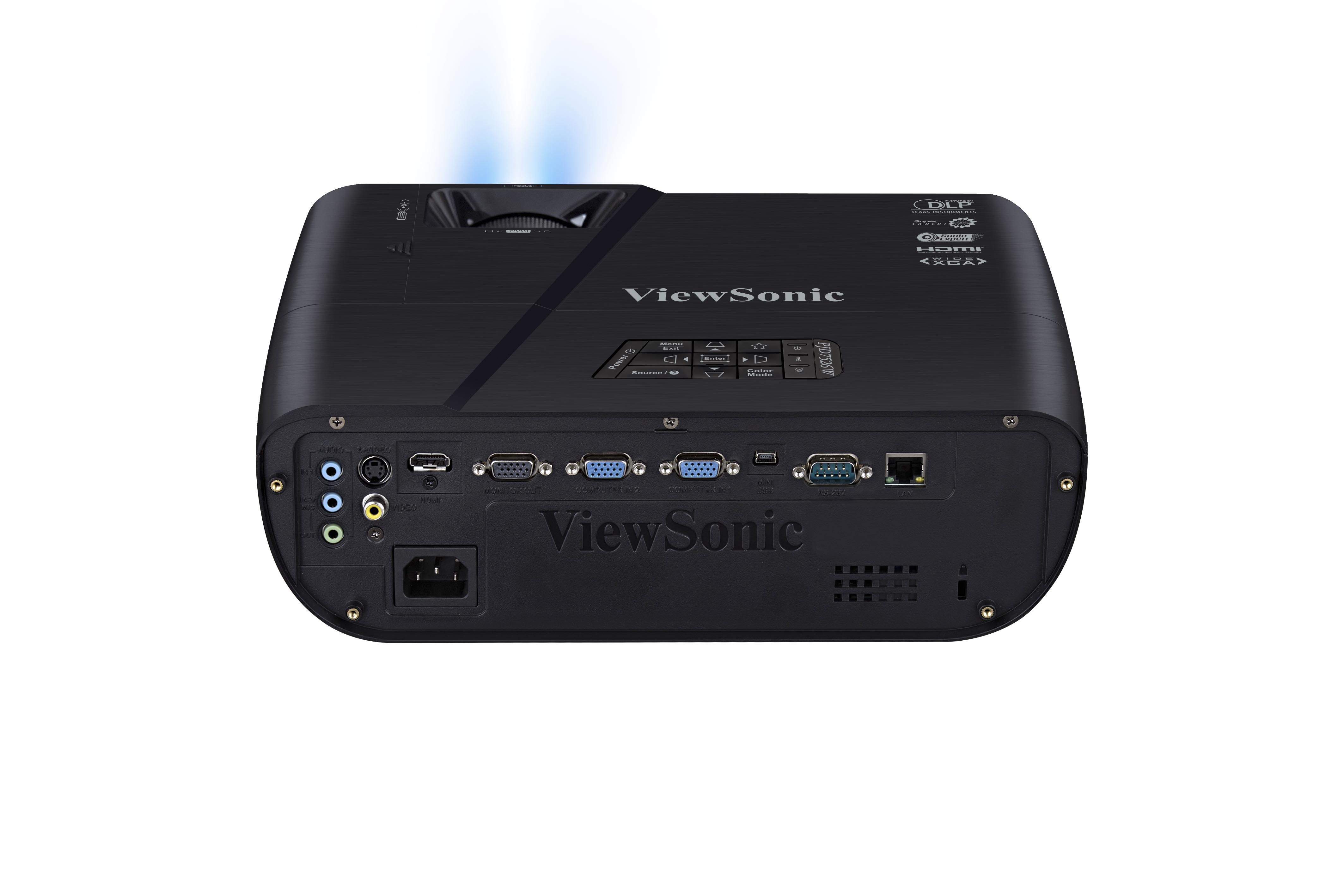 ViewSonic PJD7526W LightStream™ WXGA Networkable 4,000-ANSI Lumen ...